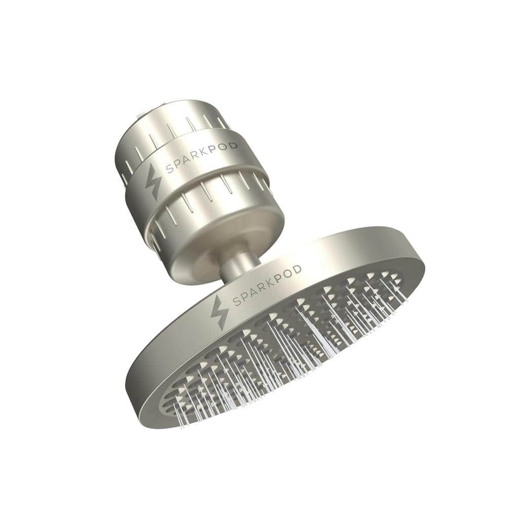Lukvuzo 6 in. Round 23-Stage Shower Filter Head with Water Filter ...