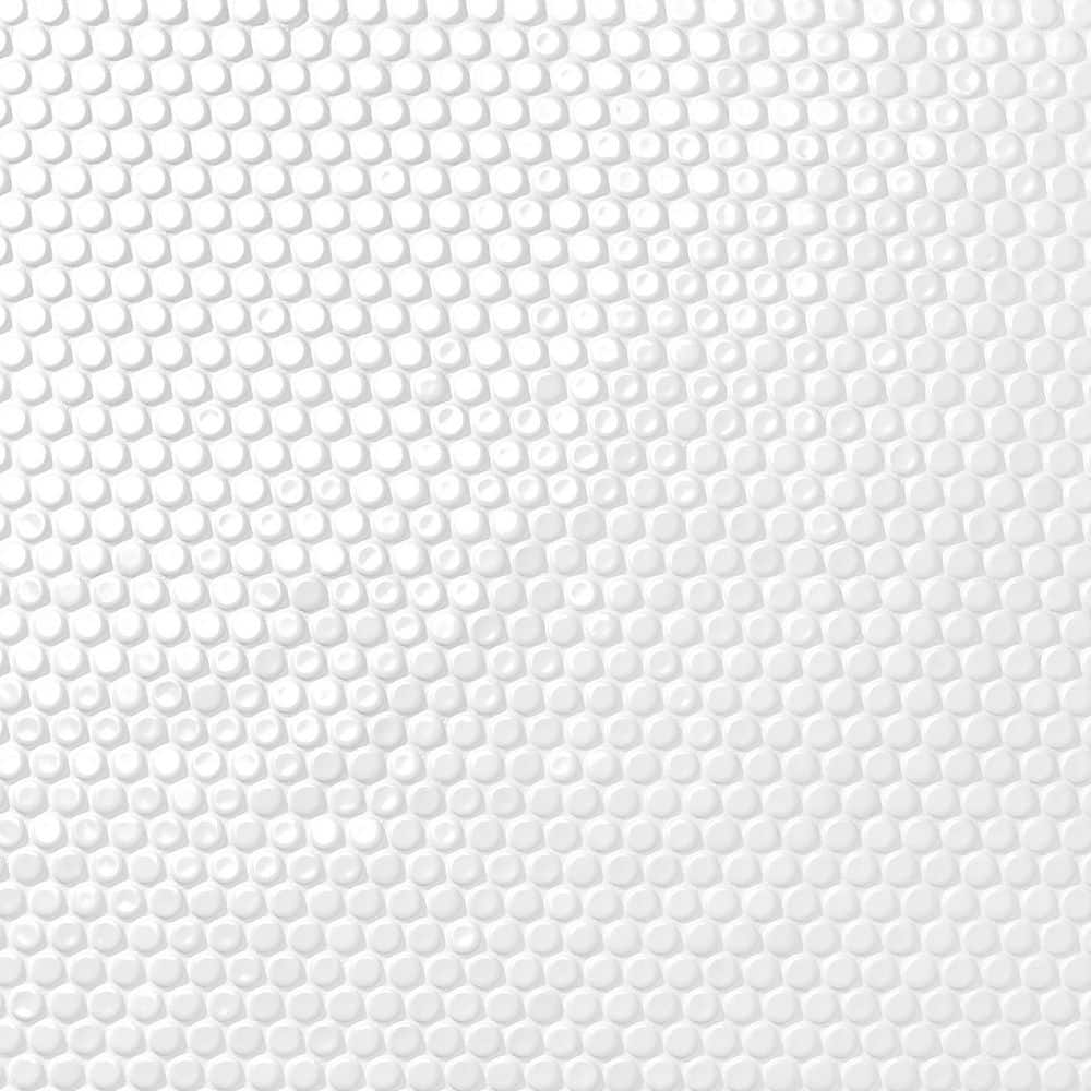 Ivy Hill Tile Bliss Penny White 11.49 in. x 12.32 in. Polished Ceramic ...