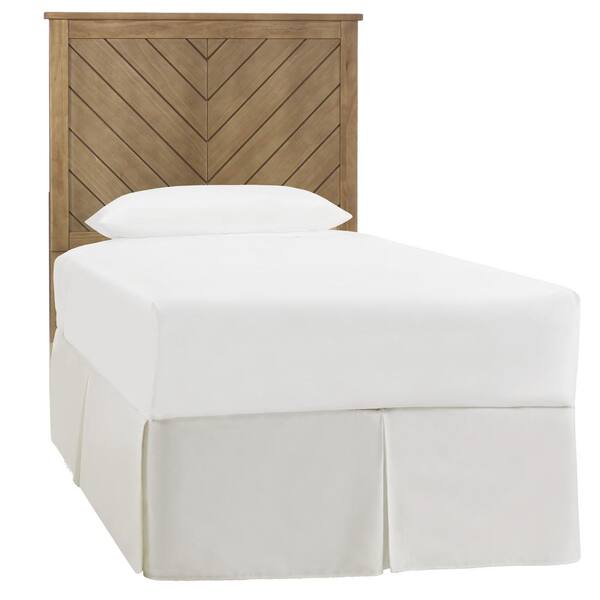 StyleWell Fergus Patina Finish Full Bed with Chevron Slats (55.16 in W ...