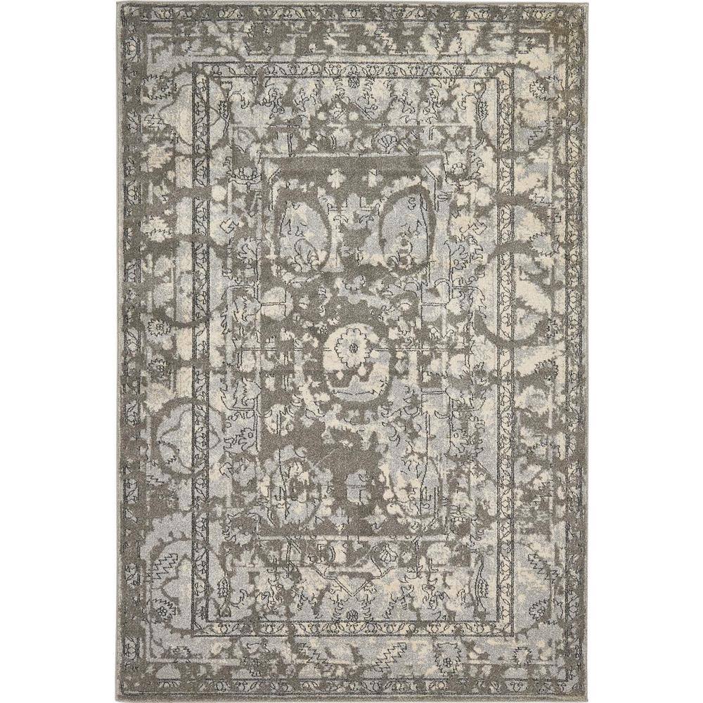 Unique Loom La Jolla Vintage Gray 6' 0 x 9' 0 Area Rug 3133455