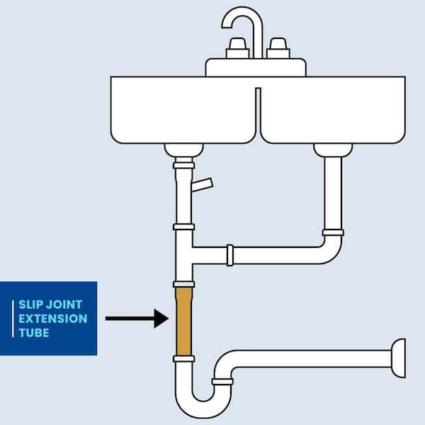Plumbing Extension Tube Westbrass D423-62 Slip Joint Extension Tube – 1 ...