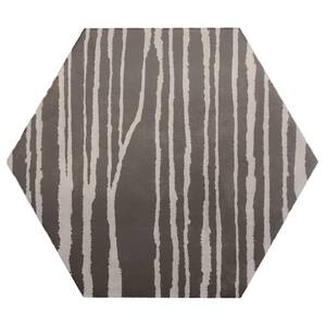 Ivy Hill Tile Eclipse Burst Black 7.79 in. x 0.59 in. Matte Porcelain ...