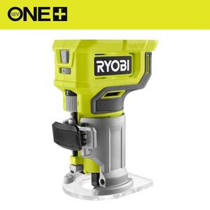 RYOBI ONE+ 18V Cordless Compact Router Kit with 2.0 Ah Battery, Charger ...