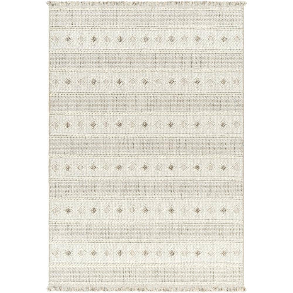 Livabliss New Delhi Gray Global 5 ft. x 7 ft. Indoor Area Rug NWH2306 ...