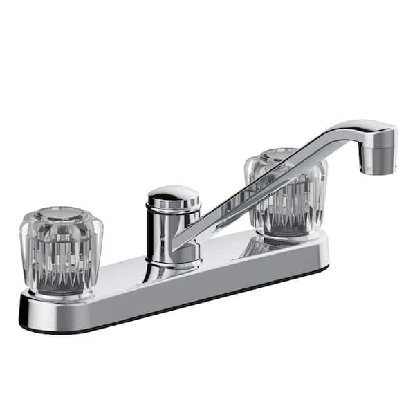 Seasons Double Handle Standard Kitchen Faucet in Chrome 67099-0201 ...