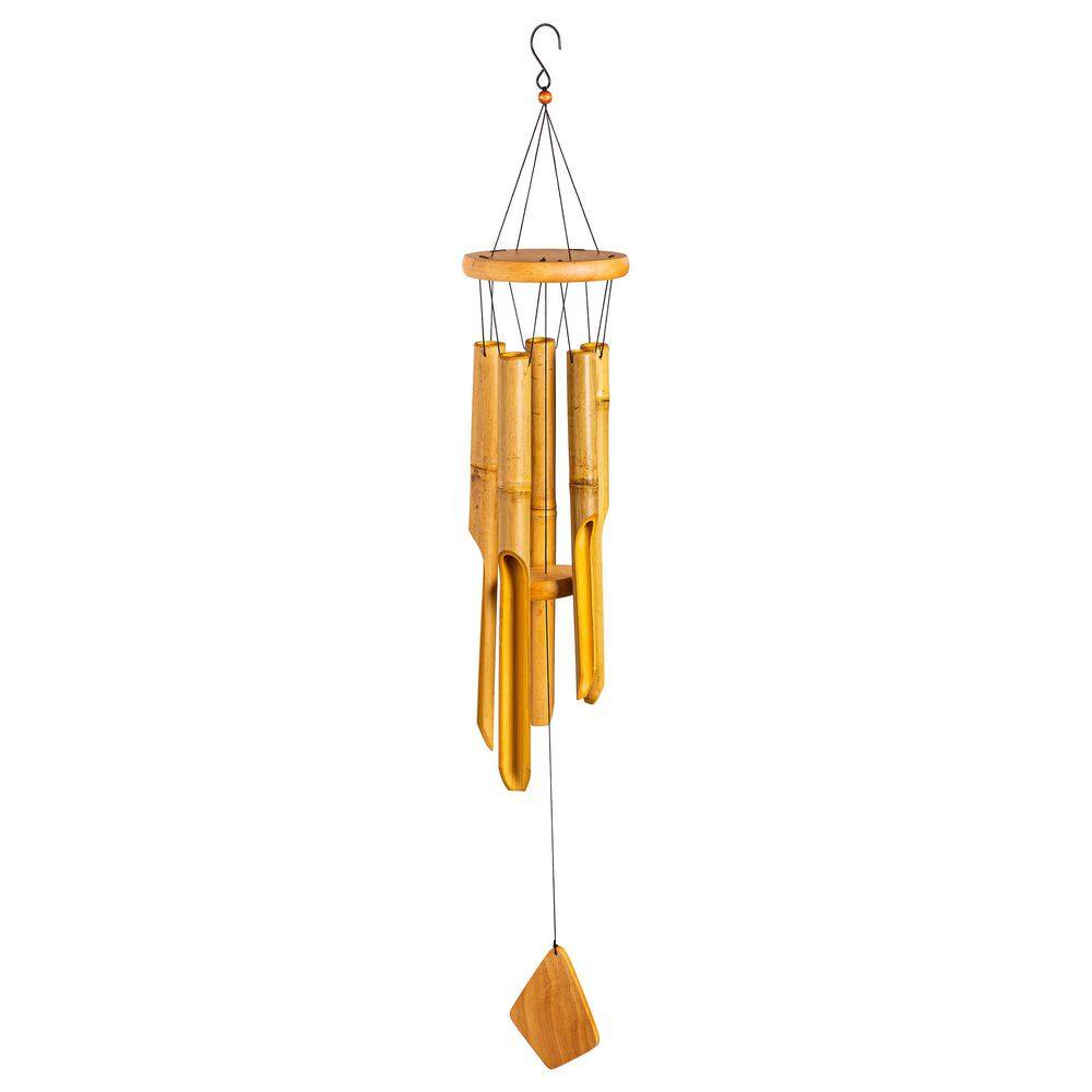 Evergreen 37 in. Bamboo Wind Chime, Tree of Life 2WC2355 - The Home Depot