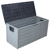 75 Gallon Resin Deck Box All Weather UV Protection Pool Deck Box ...