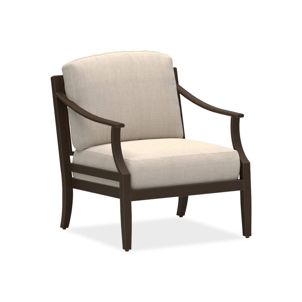 ULAX FURNITURE Tamarin 1-Piece Aluminum Outdoor Lounge Chair with Echo ...