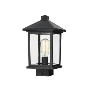 Home Decorators Collection Cardston 1-Light Black Outdoor Lamp Post ...