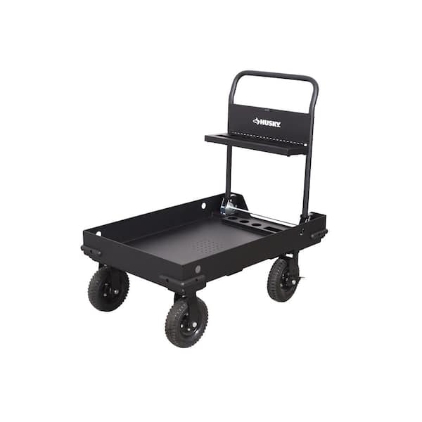 Husky 38 in. W All-Terrain Folding Tool Cart H38FOLDCART - The Home Depot