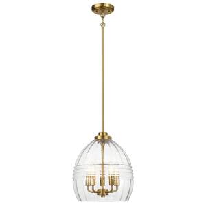 Home Decorators Collection Kristella 4-Light Soft Gold Drum Pendant ...