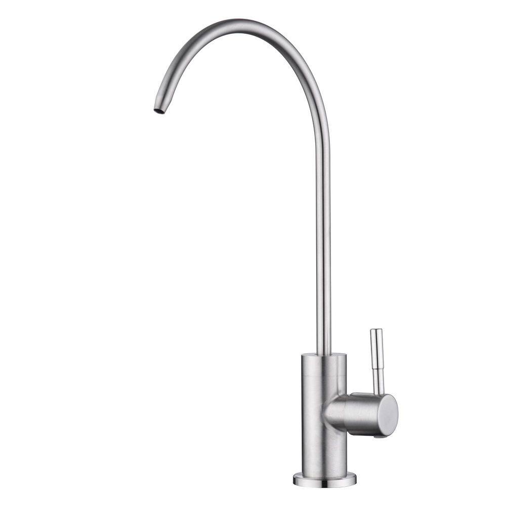 SUMERAIN Contemporary Single-Handle Beverage Faucet in Brushed Nickel ...