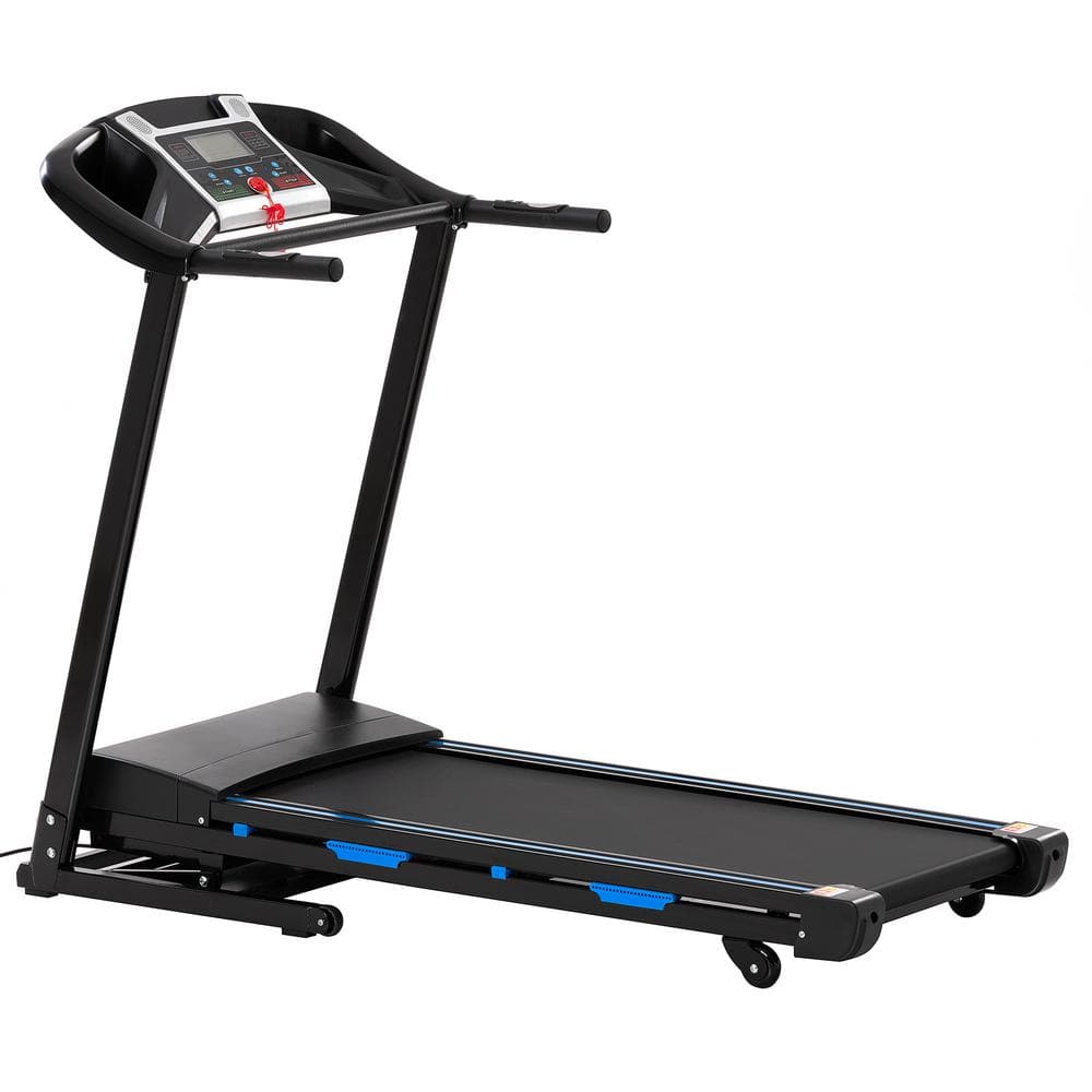 Tidoin 3.5 HP Super Black Stainless Steel Foldable Electric Treadmill ...