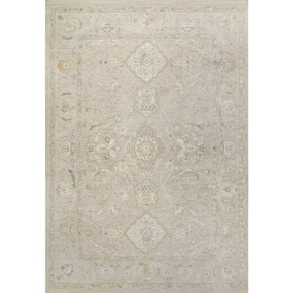 Dynamic Rugs Hudson 6 ft. 7 in. X 9 ft. 10 in. Beige Oriental Indoor ...