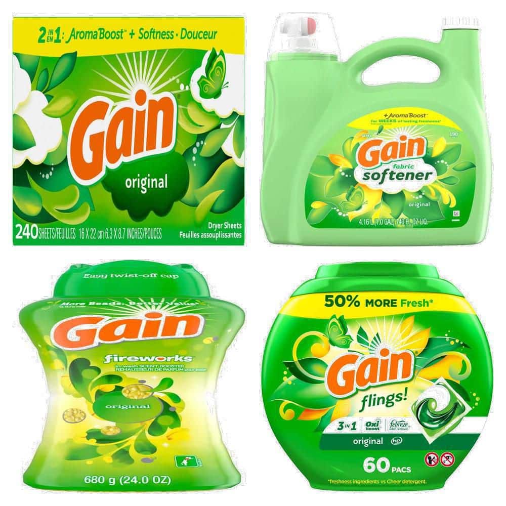 Gain Laundry Mega Pack: Sheets, Softener, Beads, Pods - The Home Depot