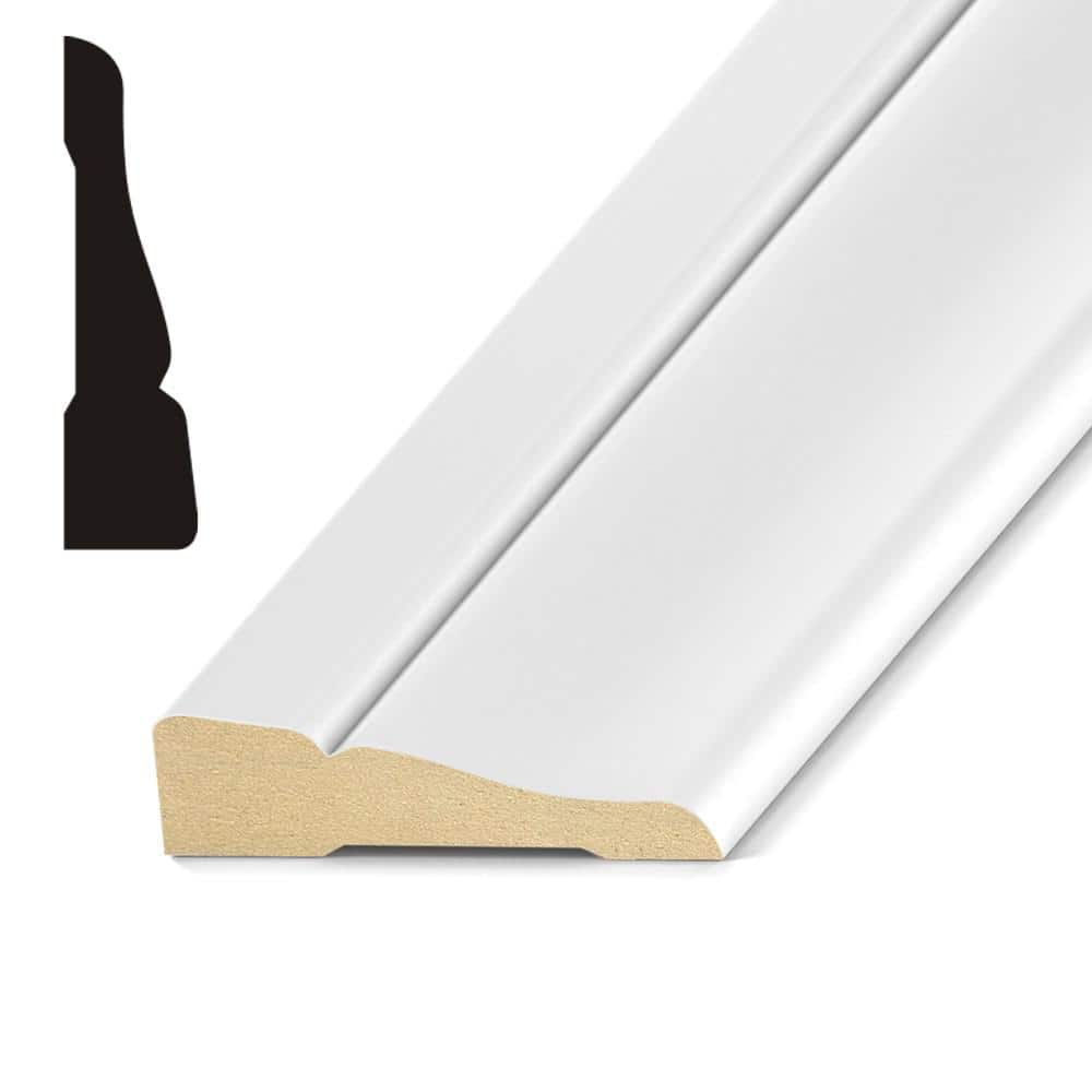Kelleher 5/8 in. x 2-1/2 in. x 84 in. MDF Casing Moulding 3-Piece Set ...