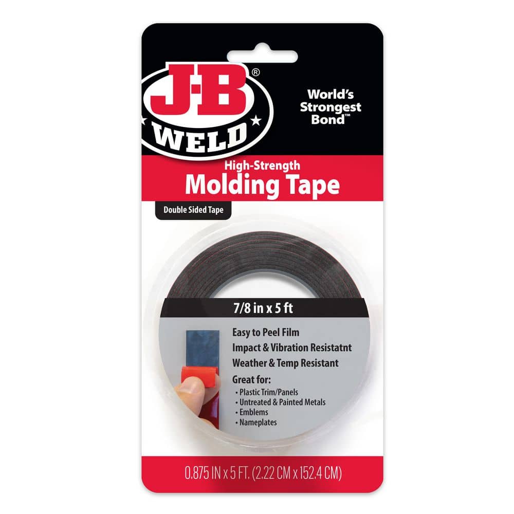 J-B Weld 7/8 in x 5 ft. High-Strength Black Molding Tape 39301 - The ...