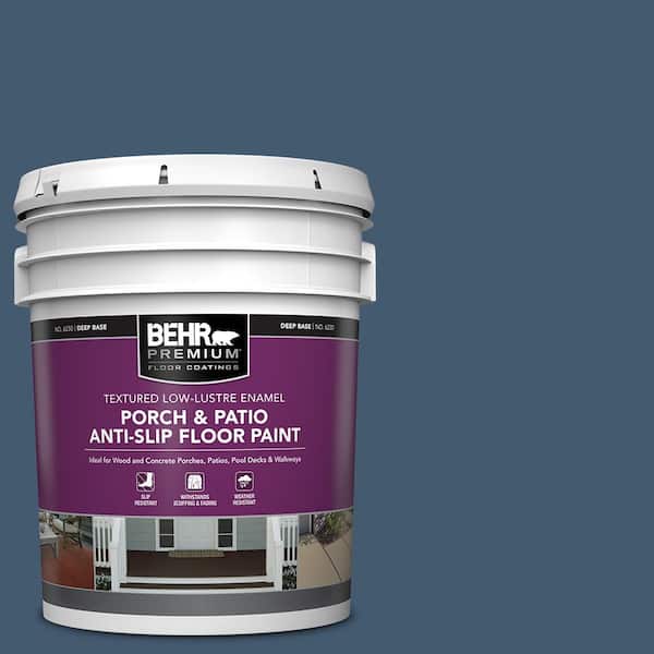BEHR PREMIUM 5 gal. #S500-7 Infinite Deep Sea Textured Low-Lustre ...