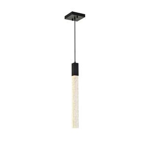 Finesse Decor Harmony 5-Watt 1-Light Matte Black Single Pendant Light ...