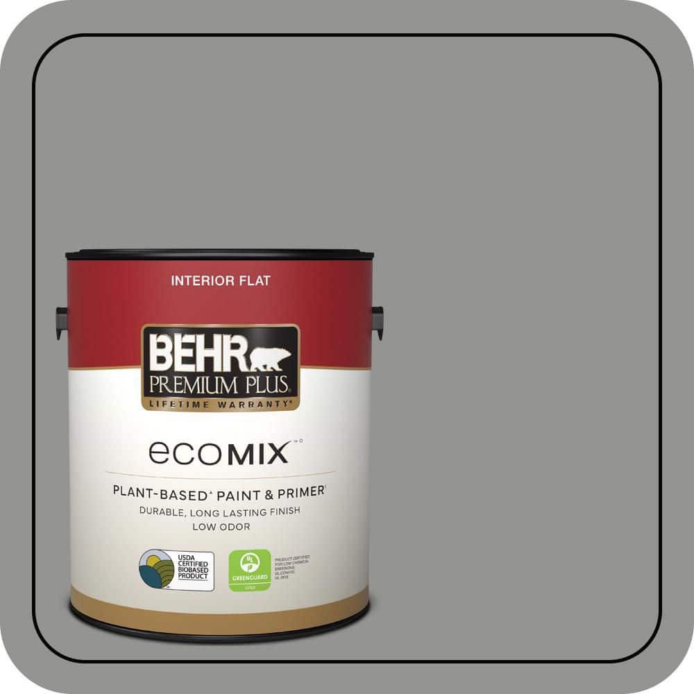 BEHR PREMIUM PLUS 1 gal. #780F-5 Anonymous Flat EcoMix Plant-Based ...
