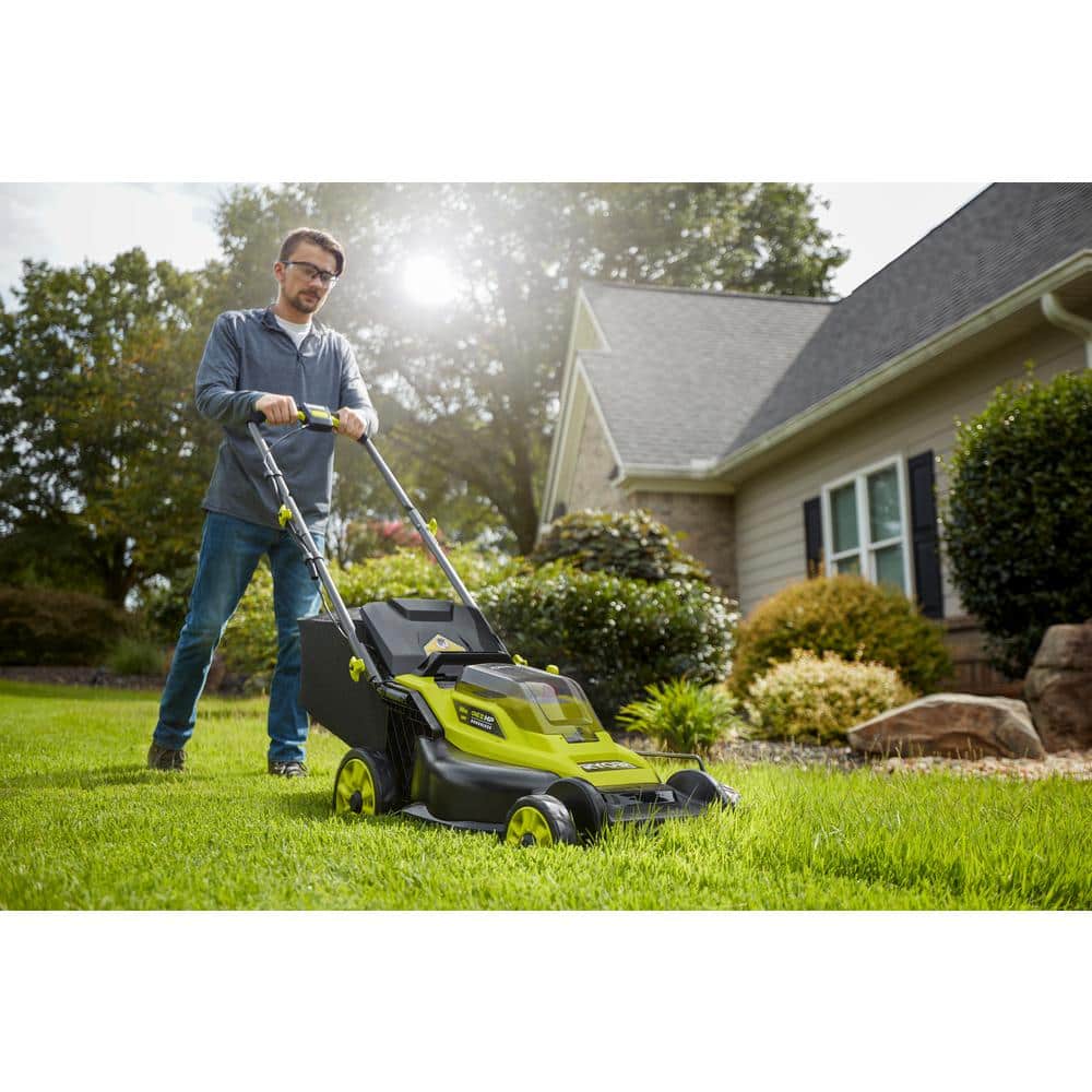 RYOBI P1109BTLVNM ONE+ HP 18V Brushless 16 in. Cordless Battery Walk ...
