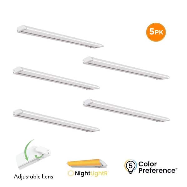 Armacost Lighting Ultra Slim 44 in. 120V Plug-In White Integrated LED ...