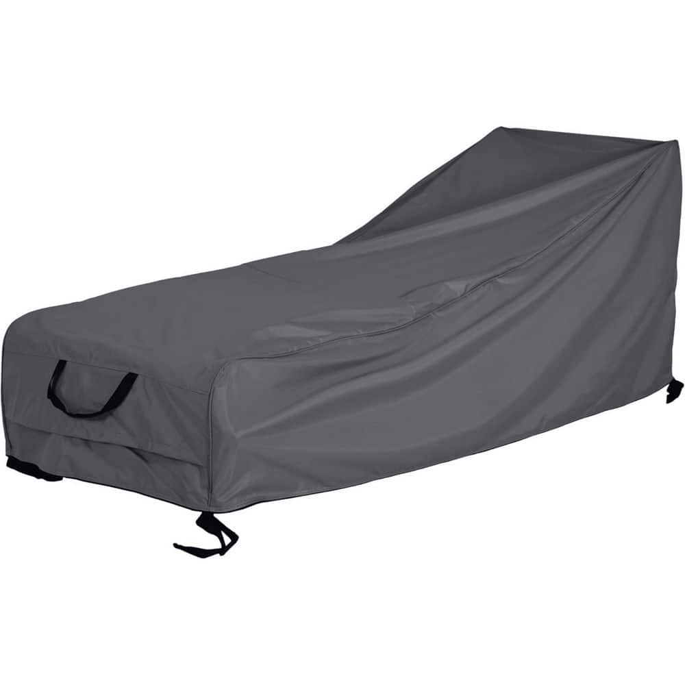 OVCRNIBI Patio Chaise Lounge Chair Cover, Water-Resistant And UV ...