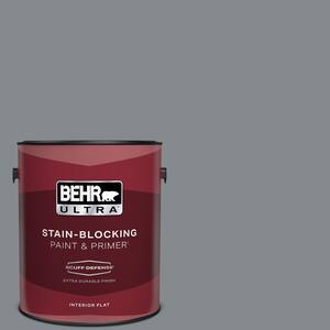 BEHR ULTRA 5 gal. #PPU26-21 Overcast Extra Durable Satin Enamel ...