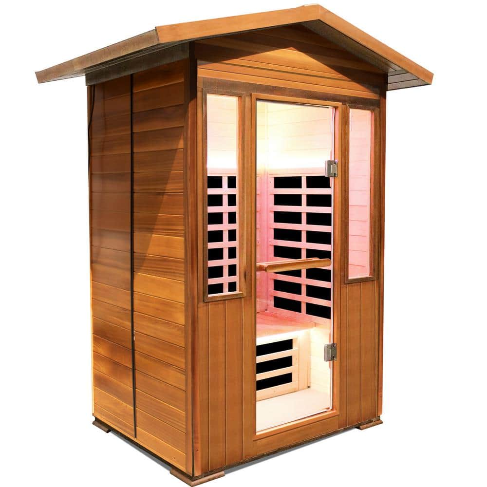Boyel Living Single Person Outdoor Red Cedar Far Infrared Sauna Room ...