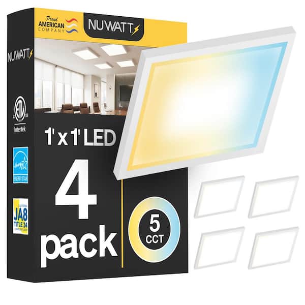 AIKVSXER Stratified Glow 24-Watt Black Square Integrated LED Flush ...
