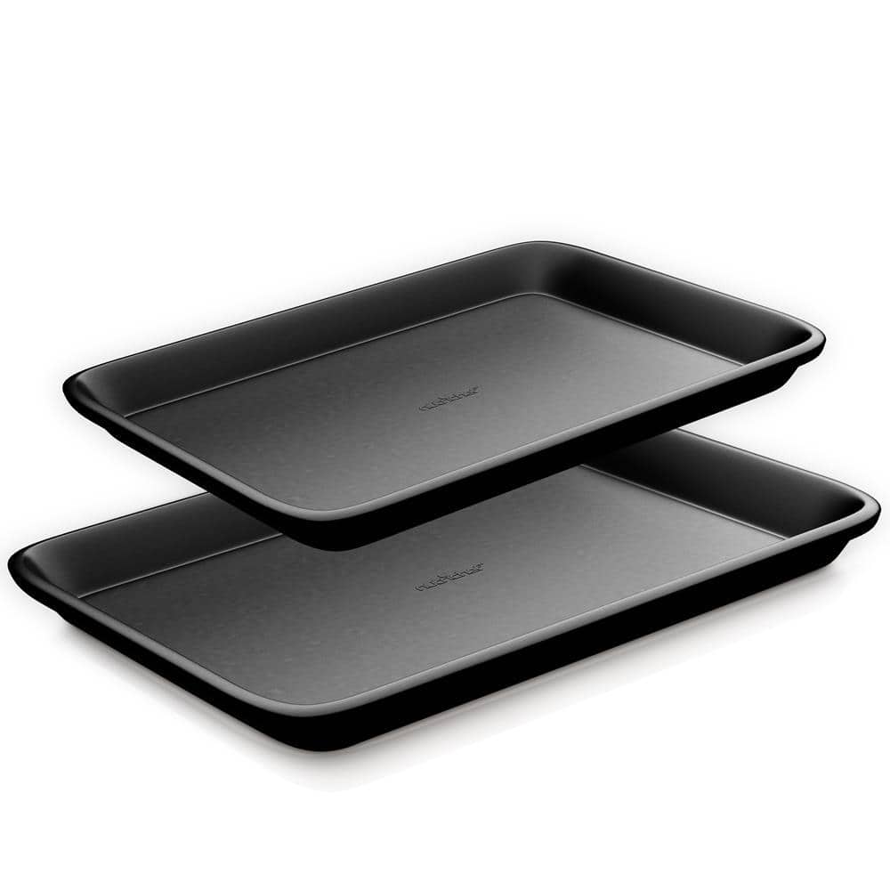 NutriChef 2-Pc. Nonstick Cookie Sheet Baking Pan - Professional Quality ...