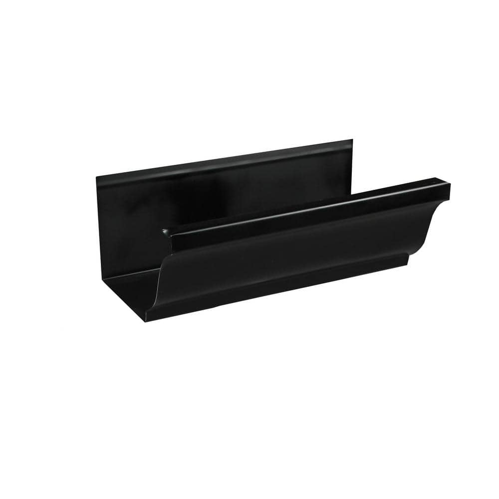 Spectra Pro Select 5 in. x 10 ft. Black K-Style Aluminum Gutter ...