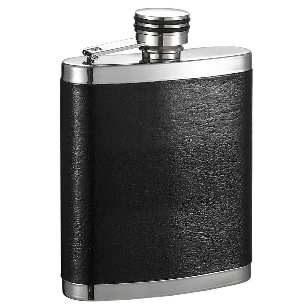 Visol Joey Black and Stainless Steel Liquor Flask VF6036 - The Home Depot