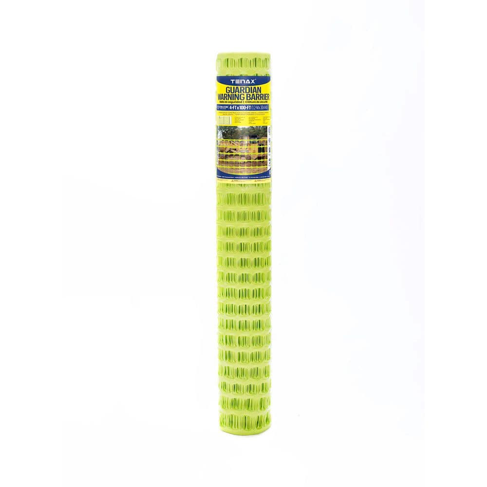 Tenax 4 ft. x 100 ft. Kryptonight High Visibility Safety Fence 2A040003 ...