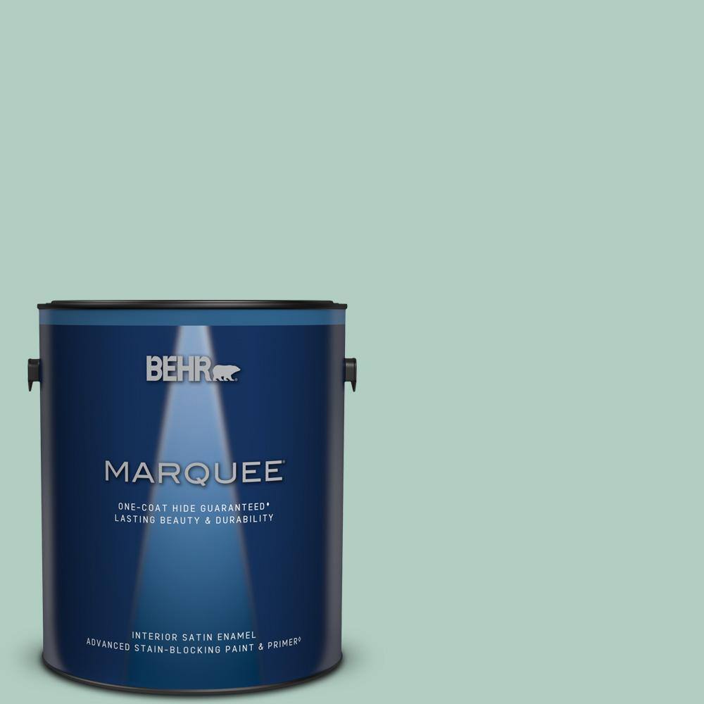 BEHR MARQUEE 1 gal. #M430-3 Wintergreen Dream One-Coat Hide Satin ...