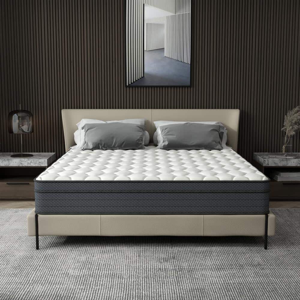 CHEVNI Durable Support Series Twin Medium Memory Foam 12 in. Bed-in-a ...