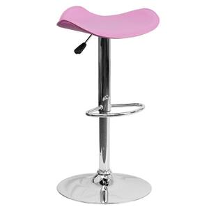 Flash Furniture Adjustable Height Pink Bar Stool CHTC31062PK