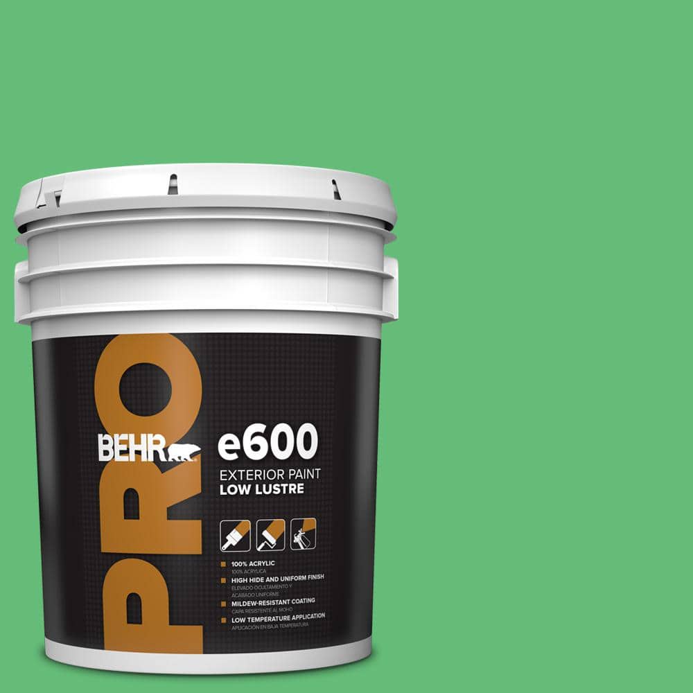 BEHR PRO 5 gal. #450B-5 Lady Luck Low Luster Exterior Paint PR62305 ...