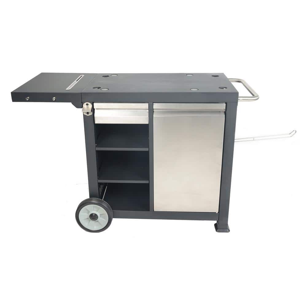 Razor Portable Rolling Prep Cart for Portable Electric Outdoor Griddle ...
