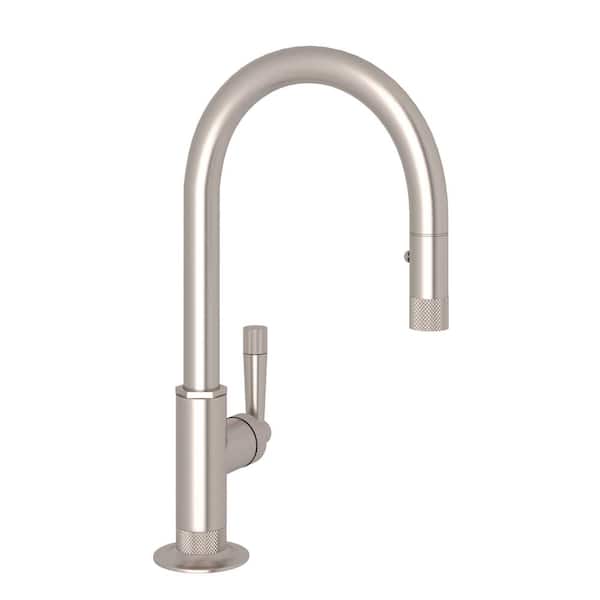 ROHL Michael Berman Graceline Single-Handle Bar Faucet in Satin Nickel ...
