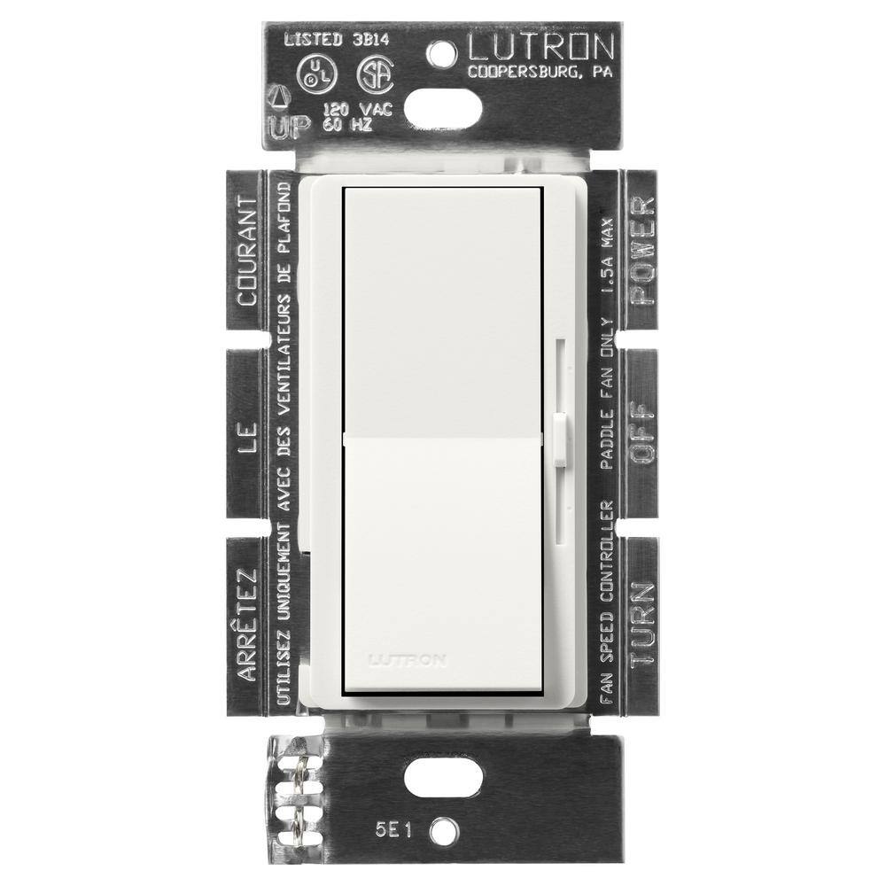 Lutron Diva 3-Speed Fan Control, Single-Pole/3-Way, 1.5 Amp ...