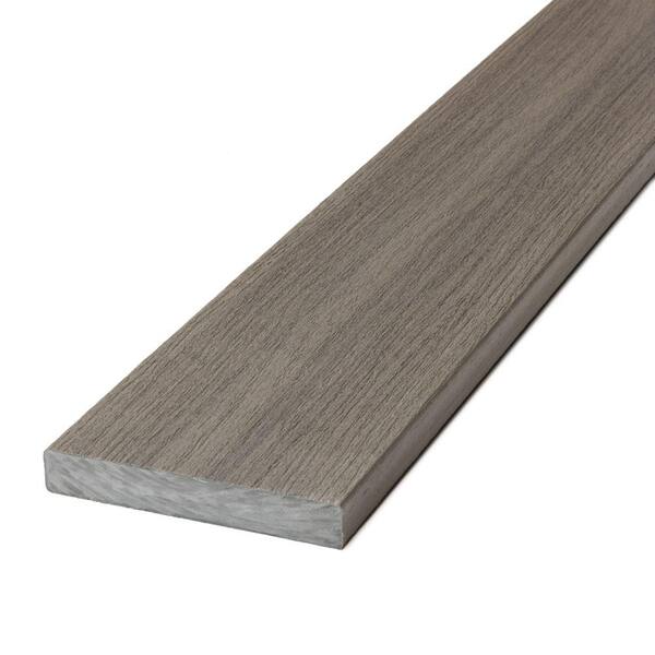 Deckorators Voyage 1 in. x 6 in. x 16 ft. Sierra Gray Square Edge ...