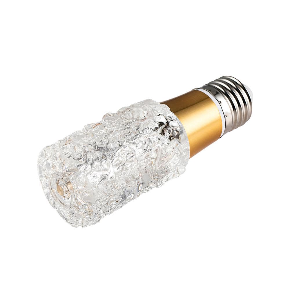 CARRO 5-Watt Equivalent Ripple Cylinder Shaped E26/27 Crystal LED Light ...