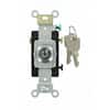 Leviton 20 Amp Industrial Grade Heavy Duty 3-Way Key Locking Switch ...