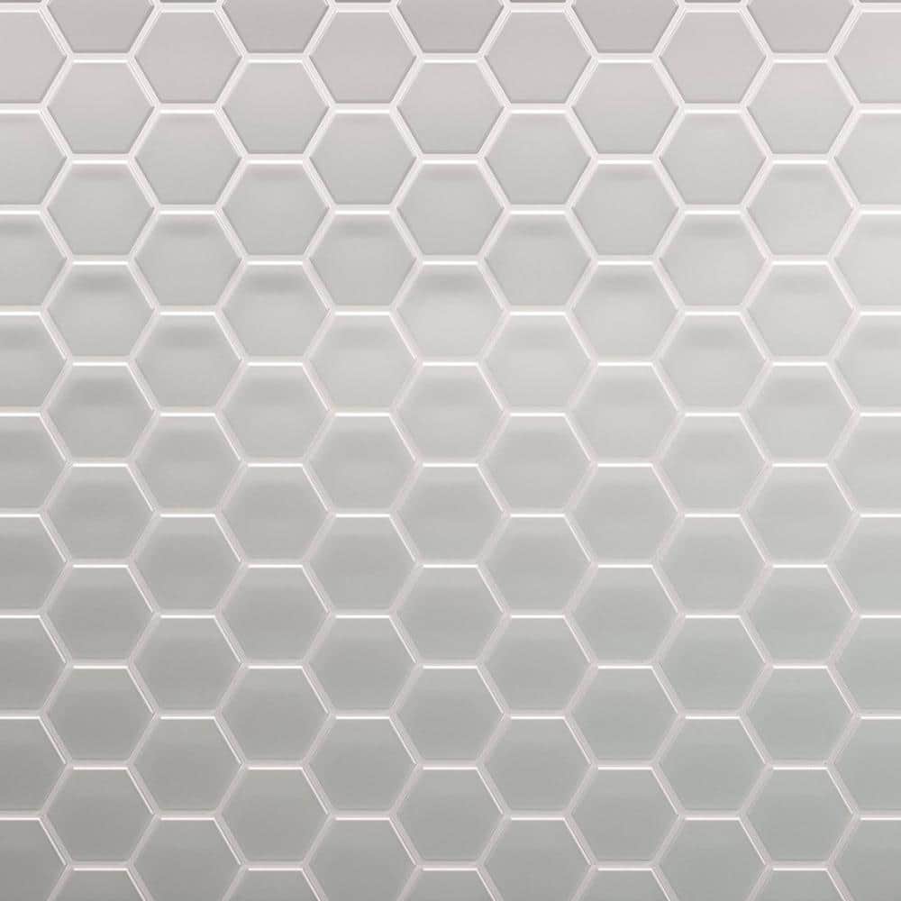 CRUZ BAY STUDIO 3 in. Beehive 10.25 in. x 11.75 in. Hexagon Misty Grey ...