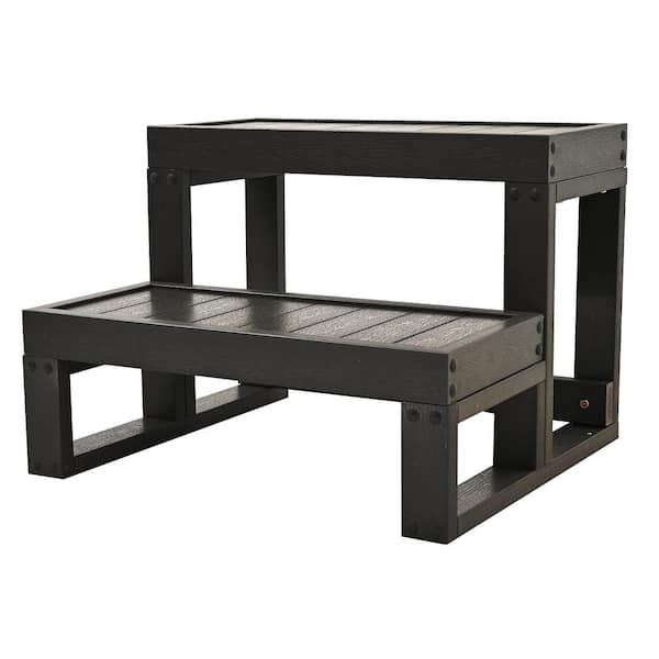 BOZTIY Outdoor Steps Hot Tub Steps Universal 2 Slip-Resistant Spa & Hot ...