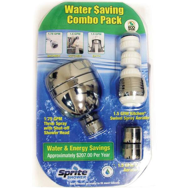 Sprite Showers Water-Saving Combo Pack WSCP2 - The Home Depot