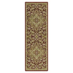 Garvee Wilton Collection Grey 5 ft. x 8 ft. Persian Floral Medallion ...