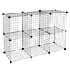 mount-it! 1 Gal. Wire Storage Cubes 6-Cube Metal Grid Organizer WI-4012 ...