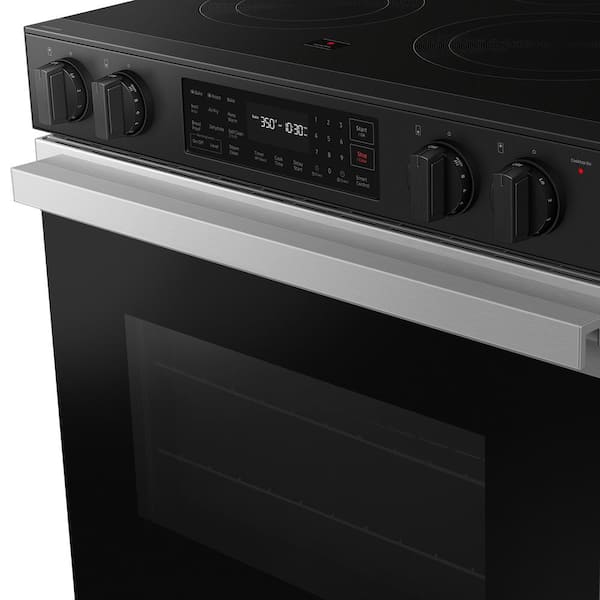 Samsung Bespoke 30 in. 5-Burner Element Smart Slide-In Electric Range ...